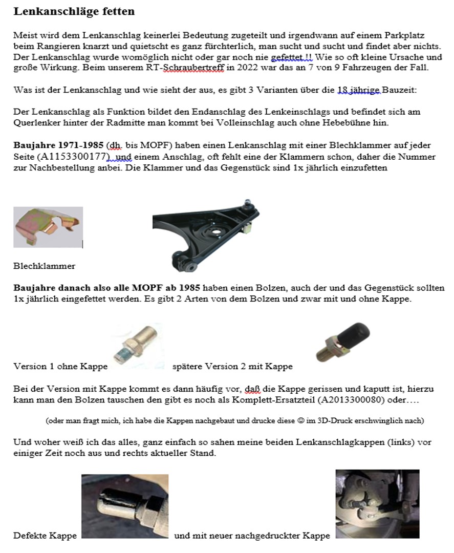 KG 33 Vorderachse - Mercedes-Benz R/C 107 SL-Club Deutschland e. V.Mercedes-Benz R/C 107 SL-Club ...